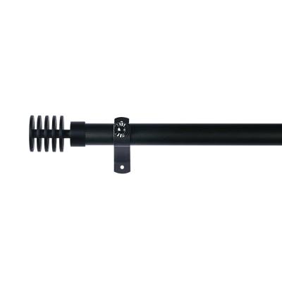 China 28mm diameter metal curtain rods with  three-dimensional shape for living room for sale