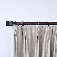 China Package Carton Resin Curtain Pipe With Cylinder Shape Finials Customizable Curtain rod Finials for sale