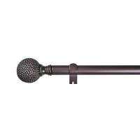 China Package Carton Resin Curtain Pipe With Cylinder Shape Finials Customizable Curtain rod Finials for sale