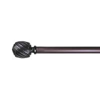 China Package Carton Resin Curtain Pipe With Cylinder Shape Finials Customizable Curtain rod Finials for sale