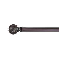 China Package Carton Resin Curtain Pipe With Cylinder Shape Finials Customizable Curtain rod Finials for sale