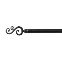 China OEM 6 meters Length Pipe Curtain Rods With Metal Iron Curtain Poles for sale