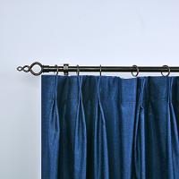 China 28mm Diameter Iron Simplism Curtain Rod Set With Single Bracket for sale