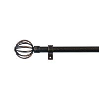 China Wall Mounted Pipe Curtain Rods With Single Bracket Home Decor for sale