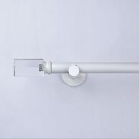 China White Color Crystal Decorative Curtain Rod Set 28mm Simple Curtain Rod pipe for sale