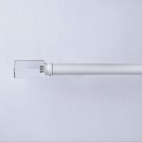 China White Color Crystal Decorative Curtain Rod Set 28mm Simple Curtain Rod pipe for sale