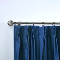 China Black Copper Color Iron Pipe Curtain Rods With 0.5MM Thickness For Indoor Decoration for sale
