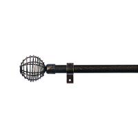China Black Copper Color Iron Pipe Curtain Rods With 0.5MM Thickness For Indoor Decoration for sale