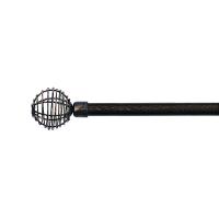 China Black Copper Color Iron Pipe Curtain Rods With 0.5MM Thickness For Indoor Decoration for sale