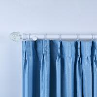 China 28MM Matte Stereoscopic Crystal Curtain Finial With Curtain Rod Set for sale