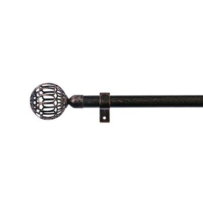 China Black Gold Iron Pipe Curtain Rods 16MM For Home Decor for sale