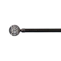 China Black Gold Iron Pipe Curtain Rods 16MM For Home Decor for sale