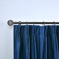 China Black Gold Iron Pipe Curtain Rods 16MM For Home Decor for sale