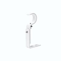 China Crown Shape Transparent Acrylic Curtain Rod Accessories Single Bracket 25mm Diameter Custom for sale