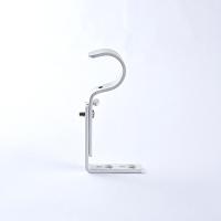 China Custom Transparent Acrylic Curtain Rod Finials Single Bracket for sale