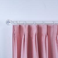 China Crown Shape Transparent Acrylic Curtain Rod Accessories Single Bracket 25mm Diameter Custom for sale