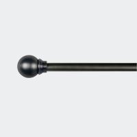 China 25mm Pipe Curtain Rods Sand Black Three Dimensional Sphere for sale