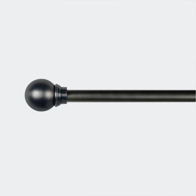 China 25mm Pipe Curtain Rods Sand Black Three Dimensional Sphere for sale