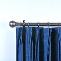 China 25mm Pipe Curtain Rods Sand Black Three Dimensional Sphere for sale