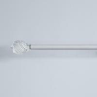 China 25mm 28mm Diameter Water Streak Acrylic Curtain Rod Accessories Single Bracket for sale