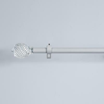 China 25mm 28mm Diameter Water Streak Acrylic Curtain Rod Accessories Single Bracket for sale