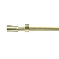 China 28mm Diameter Metal Curtain Rods With Gold Color For Living Room for sale