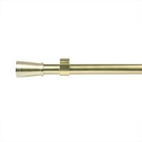 China 28mm Diameter Metal Curtain Rods With Gold Color For Living Room for sale