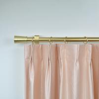 China 0.6mm Thickness Iron Curtain Rod Modern Finial Style OEM Length for sale