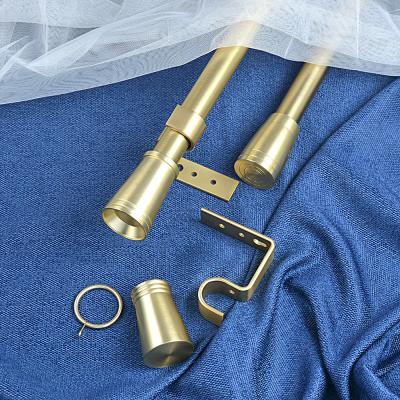 China 0.6mm Thickness Iron Curtain Rod Modern Finial Style OEM Length for sale