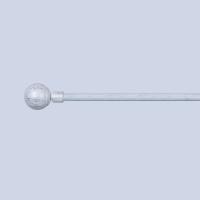 China Windows Home Decoration Pipe Curtain Rods With Accessories 2m 2.5m White Sliver for sale