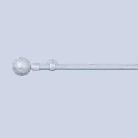 China Windows Home Decoration Pipe Curtain Rods With Accessories 2m 2.5m White Sliver for sale