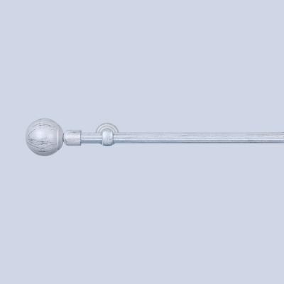 China Windows Home Decoration Pipe Curtain Rods With Accessories 2m 2.5m White Sliver for sale