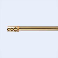 China Rose Gold Color Metal Curtain Poles Set Aluminum 0.7mm Thickness for sale