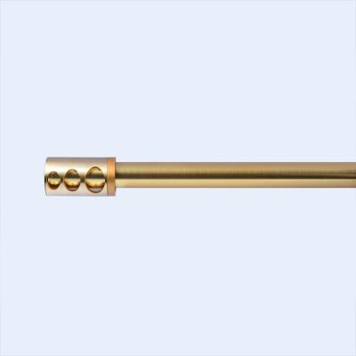 China Rose Gold Color Metal Curtain Poles Set Aluminum 0.7mm Thickness for sale
