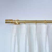 China Rose Gold Color Metal Curtain Poles Set Aluminum 0.7mm Thickness for sale