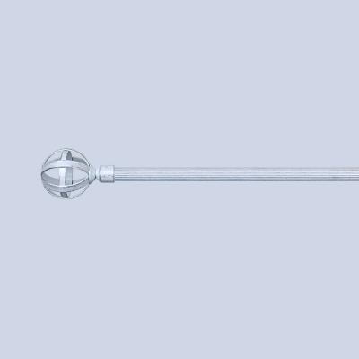 China Wavy Pipe Curtain Rods Single Bracket 19MM Diameter 0.6mm Thickness for sale