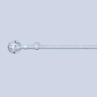 China Wavy Pipe Curtain Rods Single Bracket 19MM Diameter 0.6mm Thickness for sale