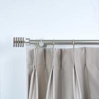 China Multilayer Head Pipe Curtain Rods 25MM Diameter Metal Material Beige Sweeping Color for sale
