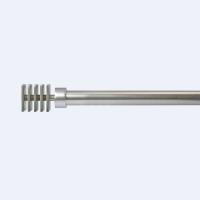 China Multilayer Head Pipe Curtain Rods 25MM Diameter Metal Material Beige Sweeping Color for sale