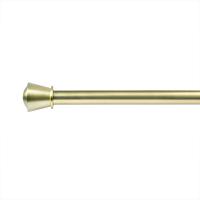 China Light Gold Color Metal Curtain Poles Set Aluminum 0.5mm Thickness For Home Decoration for sale