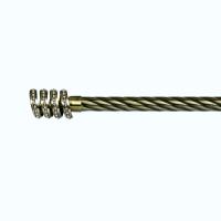 China multicolor Iron Pipe Curtain Rods Modern Finial Style three-dimensional shape for sale
