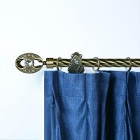 China multicolor Iron Pipe Curtain Rods Modern Finial Style with diamonds for sale