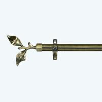 China branch leaves curtain finial Customized curtain rod accessories single bracket for sale