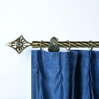 China Muslim Finial Style with diamonds Iron Pipe 22 / 28 MM  Curtain Rods AB color for sale