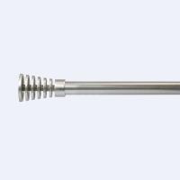 China Package Carton Modern style Aluminum Curtain Pipe With Multi head  Shape Finials Customizable Curtain rod Finials for sale