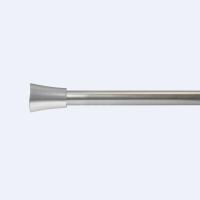 China Aluminum Cylinder Finial 2 Meters Metal Pipe Curtain Rod For Window Renovation for sale