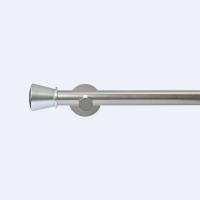 China Metal Conical frustum Finial 0.5mm thickness 1.6m Curtain Rod For Hotel for sale