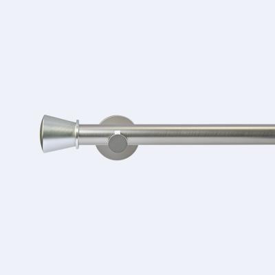 China Metal Conical frustum Finial 0.5mm thickness 1.6m Curtain Rod For Hotel for sale