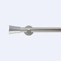 China Aluminum Cylinder Finial 2 Meters Metal Pipe Curtain Rod For Window Renovation for sale