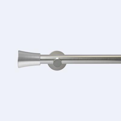 China Aluminum Cylinder Finial 2 Meters Metal Pipe Curtain Rod For Window Renovation for sale